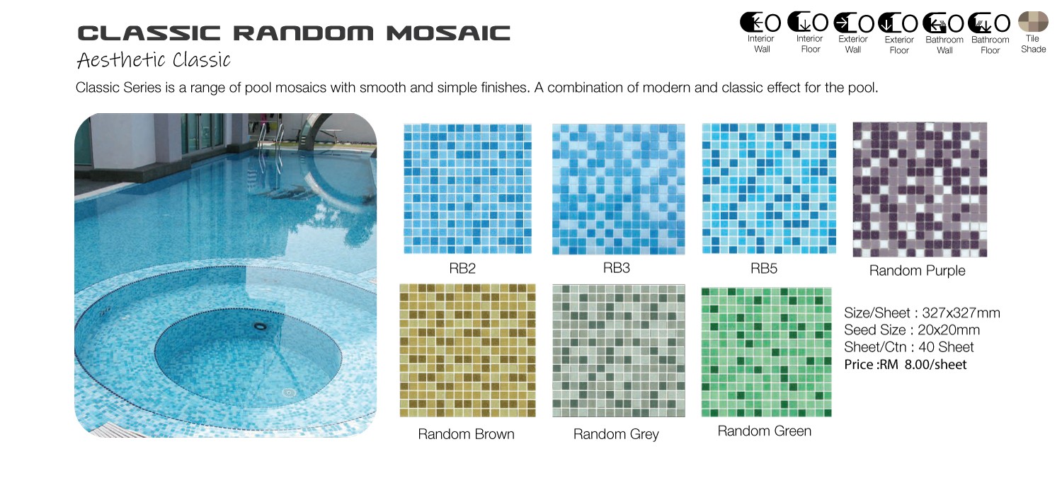 Classic Glass Mosaic | Terracotta Tile & GNG Tile Malaysia