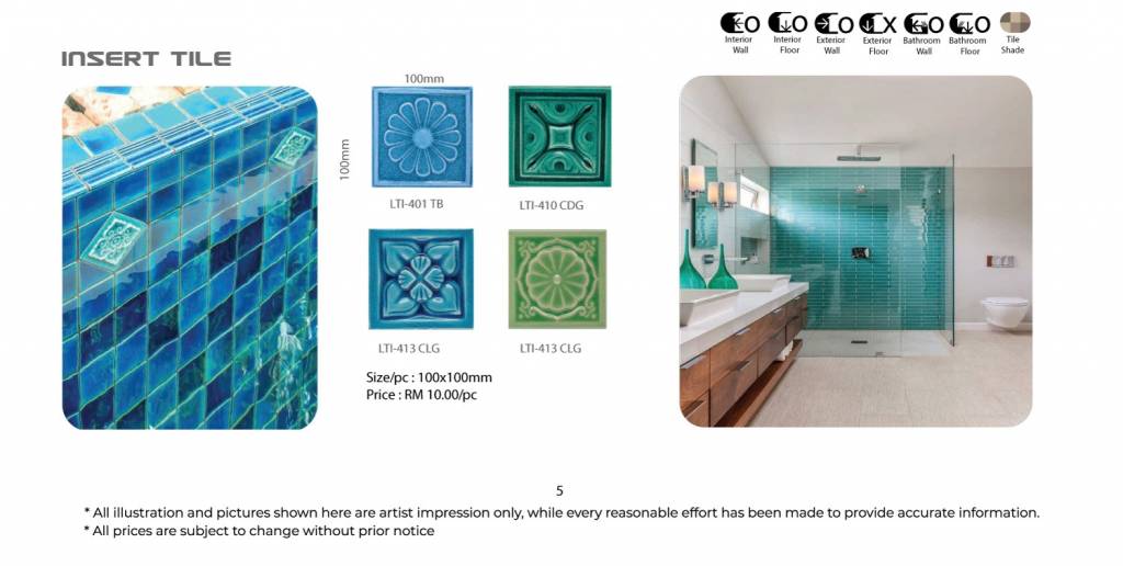 Insert Tile | Terracotta Tile & GNG Tile Malaysia