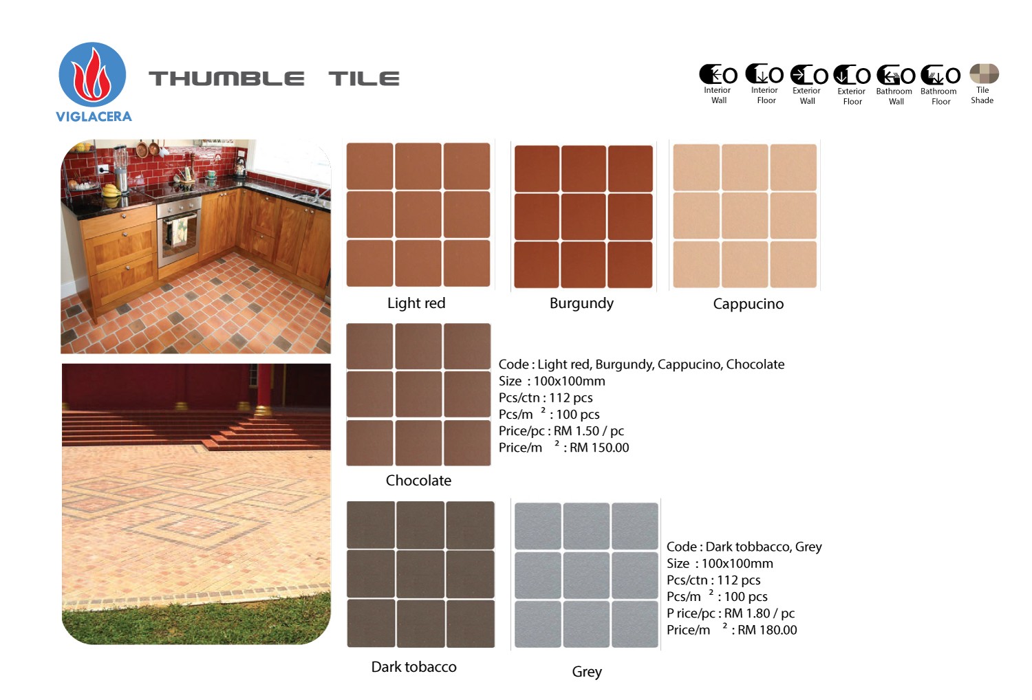 Thumble Tile | | Terracotta Tile Centre Sdn Bhd
