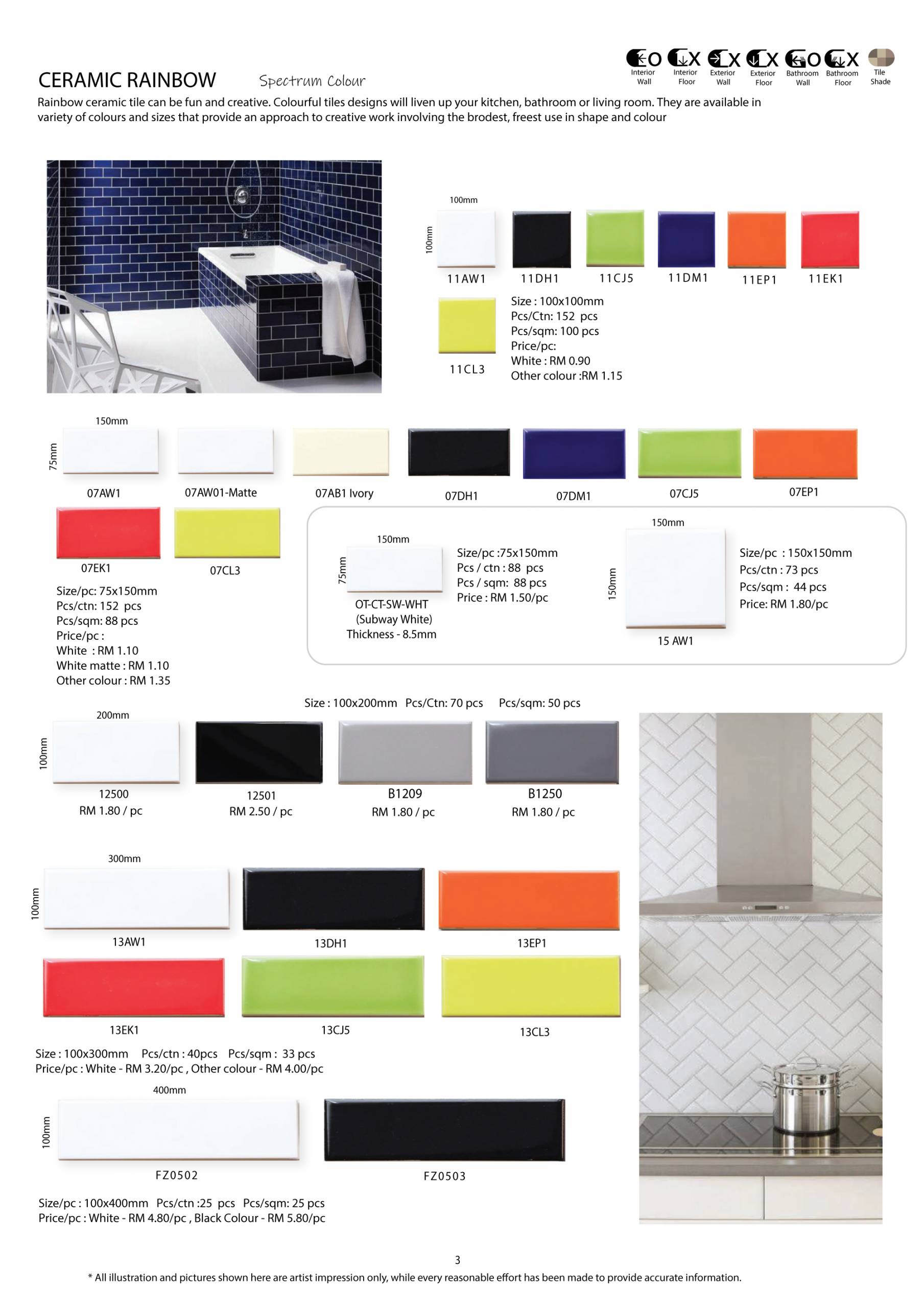 Ceramic Rainbow Tile | | Terracotta Tile & GNG Tile Malaysia